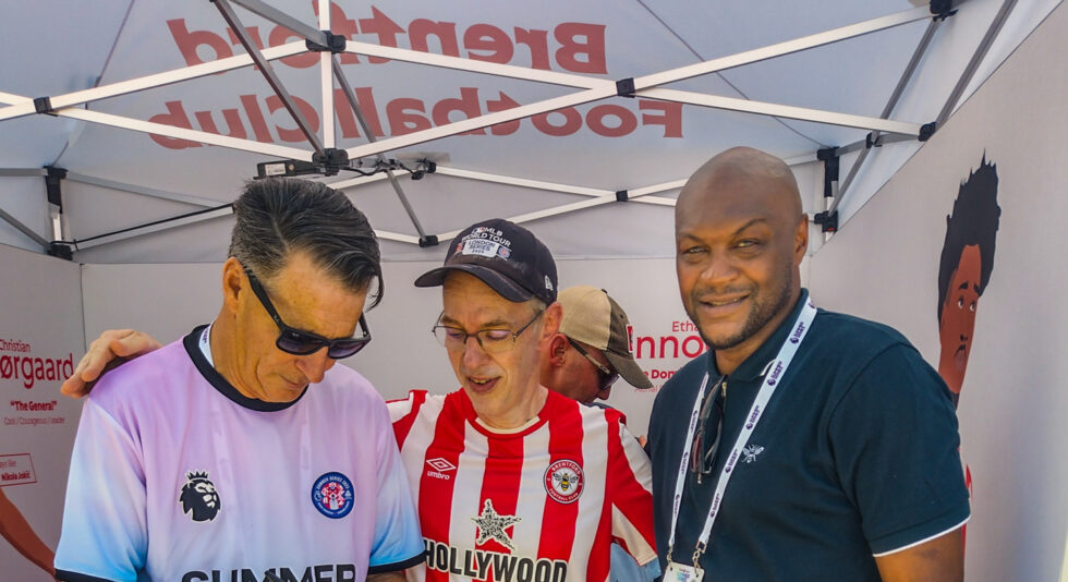 Ian Gary and Marcus at Lincoln Financial Field | Bees United
